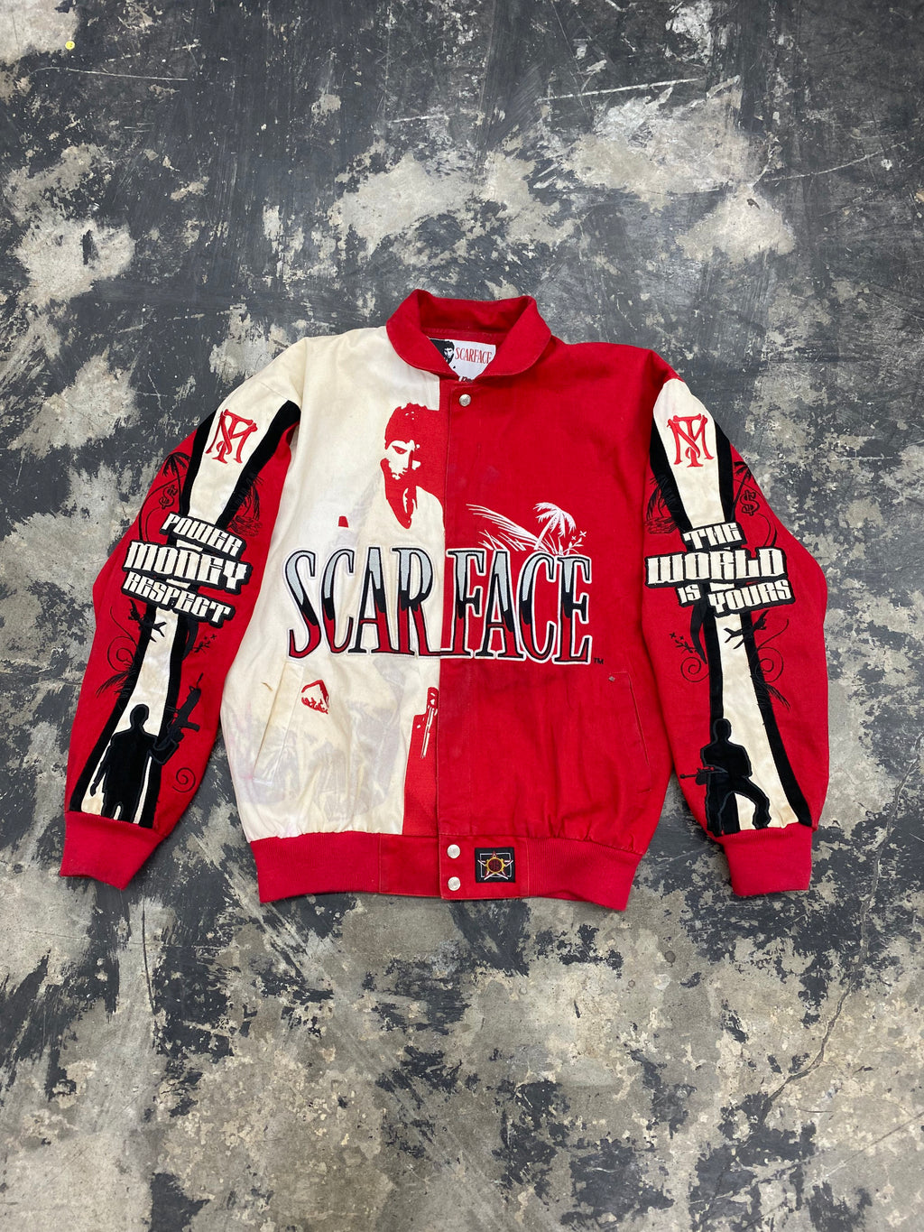 Vintage Scarface Jeff Hamilton Jacket Size Medium – Thrift Sh!t Vintage