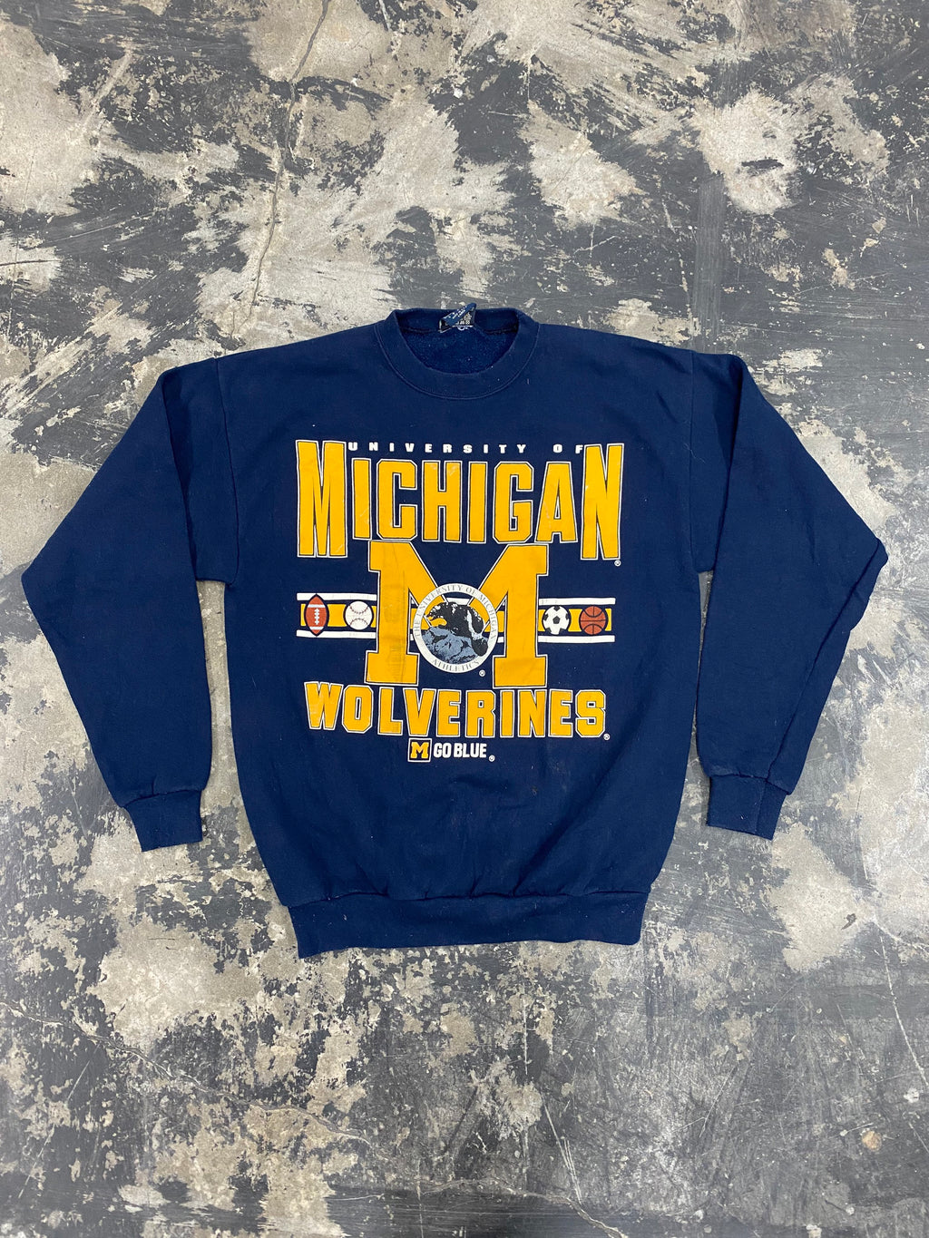 Vintage 90s Michigan Wolverines Sweatshirt Size Large – Thrift Sh!t Vintage